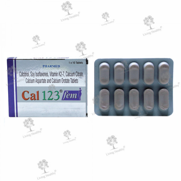 Buy CAL 123 FEM TAB (10 TAB) Online | Living Healthy 24